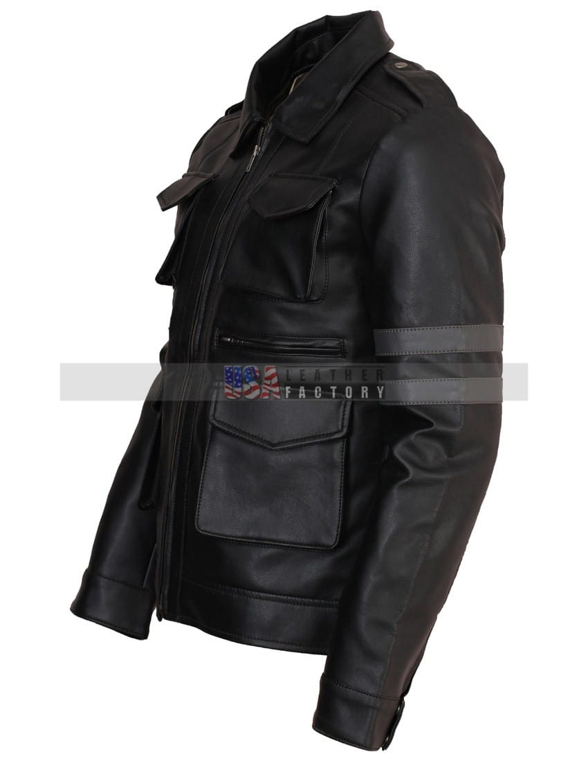 Leon Kennedy Resident Evil 6 Black Leather Jacket in California