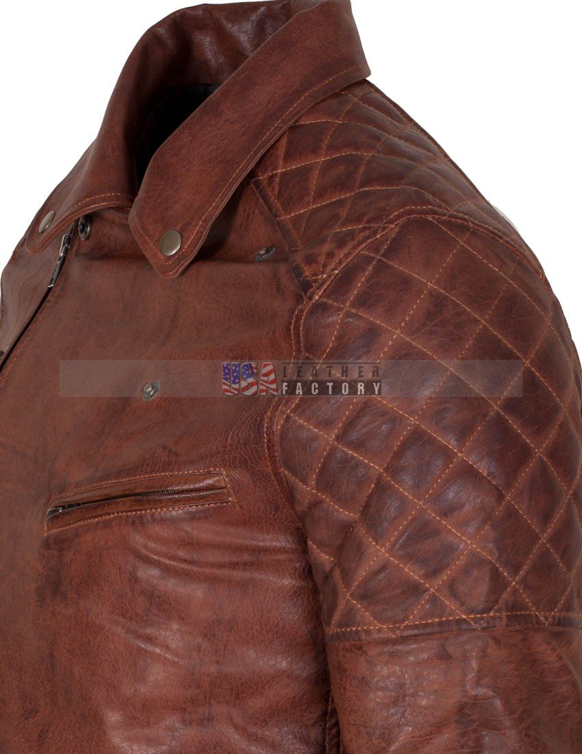 Brown Motorcycle Leather Jacket | Designers Men Brando Leather Jacket