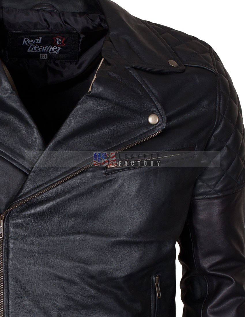 Brando Biker Leather Jacket | Men Marlon Brando Styled Leather Jacket