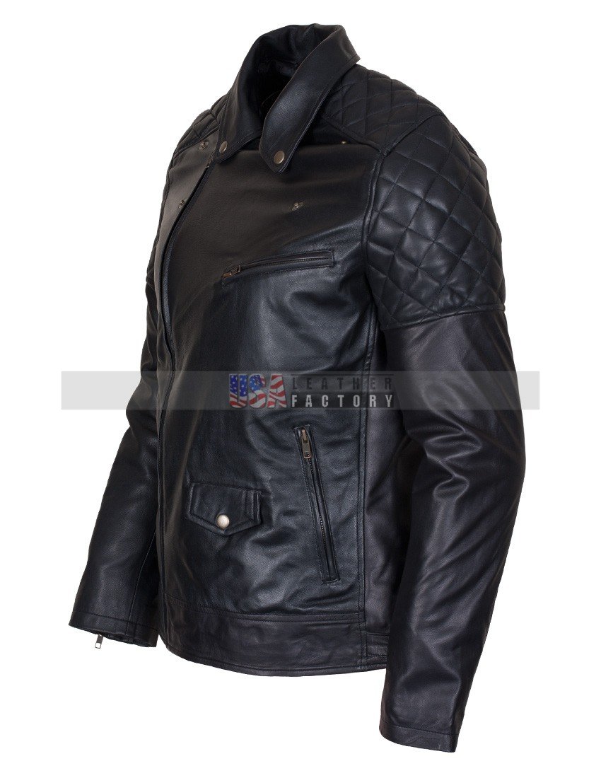 Brando Biker Leather Jacket | Men Marlon Brando Styled Leather Jacket