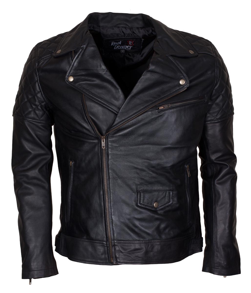Brando Biker Leather Jacket | Men Marlon Brando Styled Leather Jacket