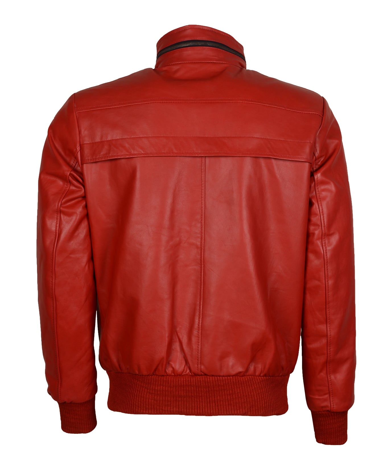 Men Snake Cobra Red Faux Leather Jacket - USA Leather Factory