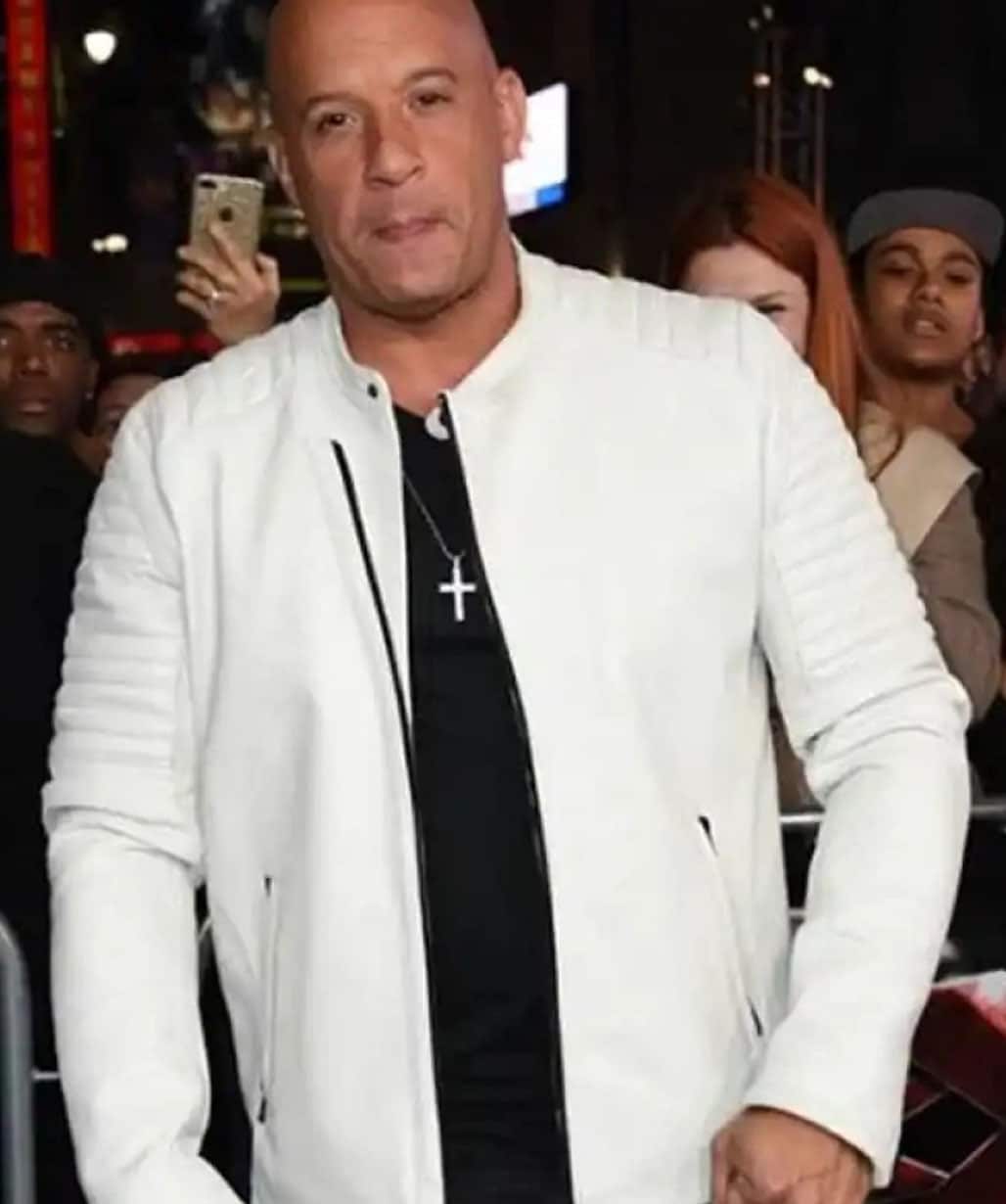 Vin Diesel XXX Premier White Jacket - USA Leather Factory