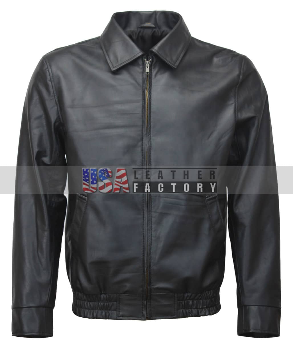 The Sopranos Tony Soprano Black Leather Jacket