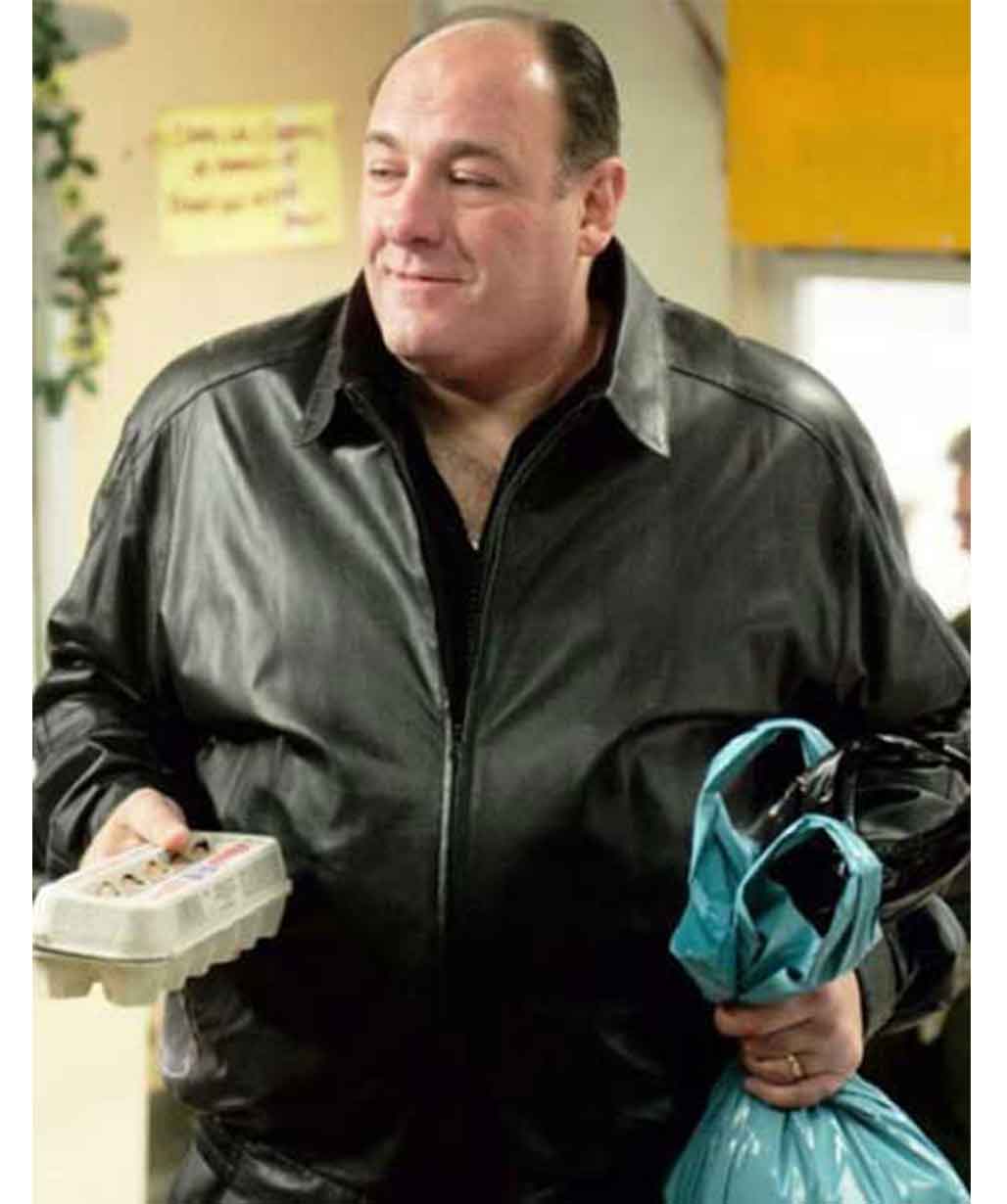 The Sopranos Tony Soprano Black Leather Jacket