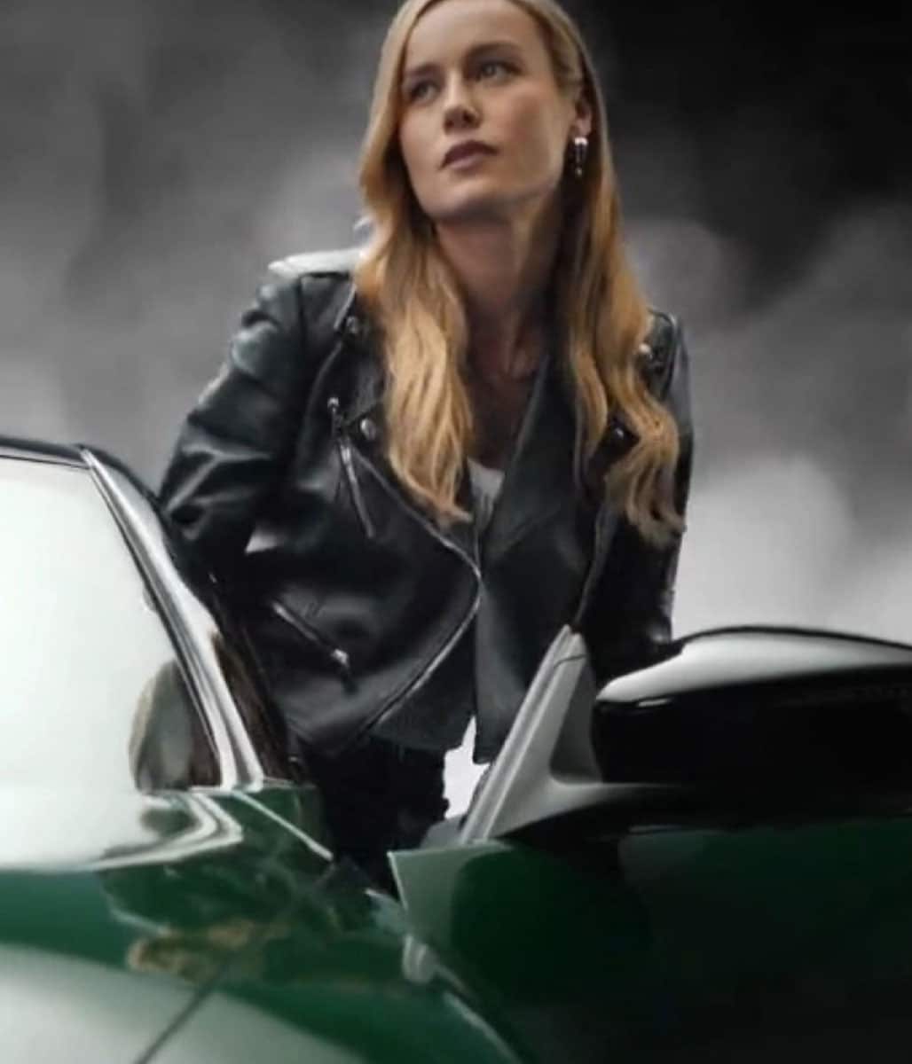 Brie Larson Fast X Black Motorcycle Jacket For Sale