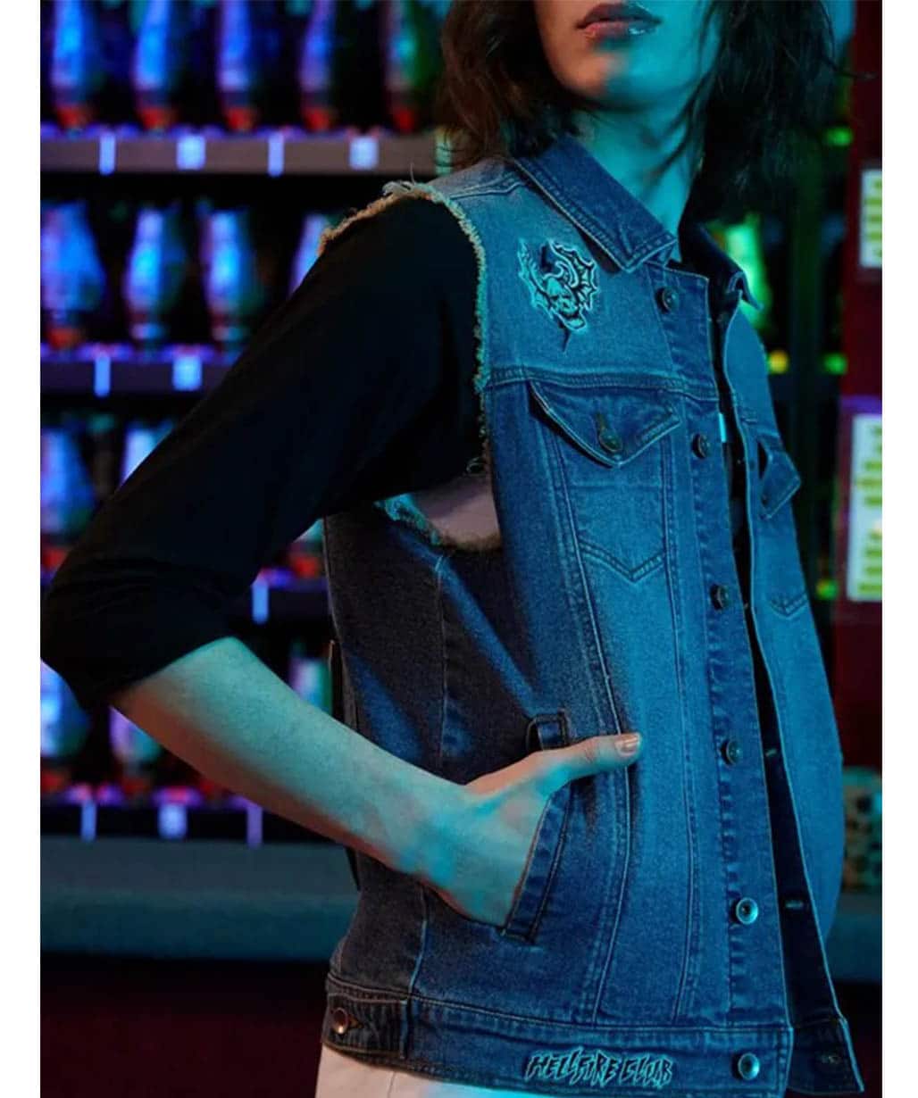 Demobat Slayer Stranger Things Denim Vest