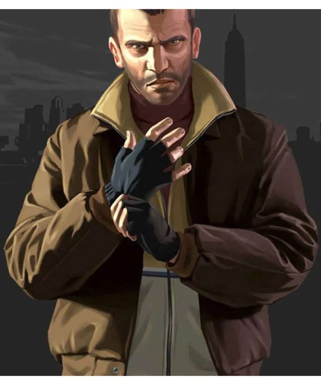 Niko Bellic GTA IV Brown Jacket