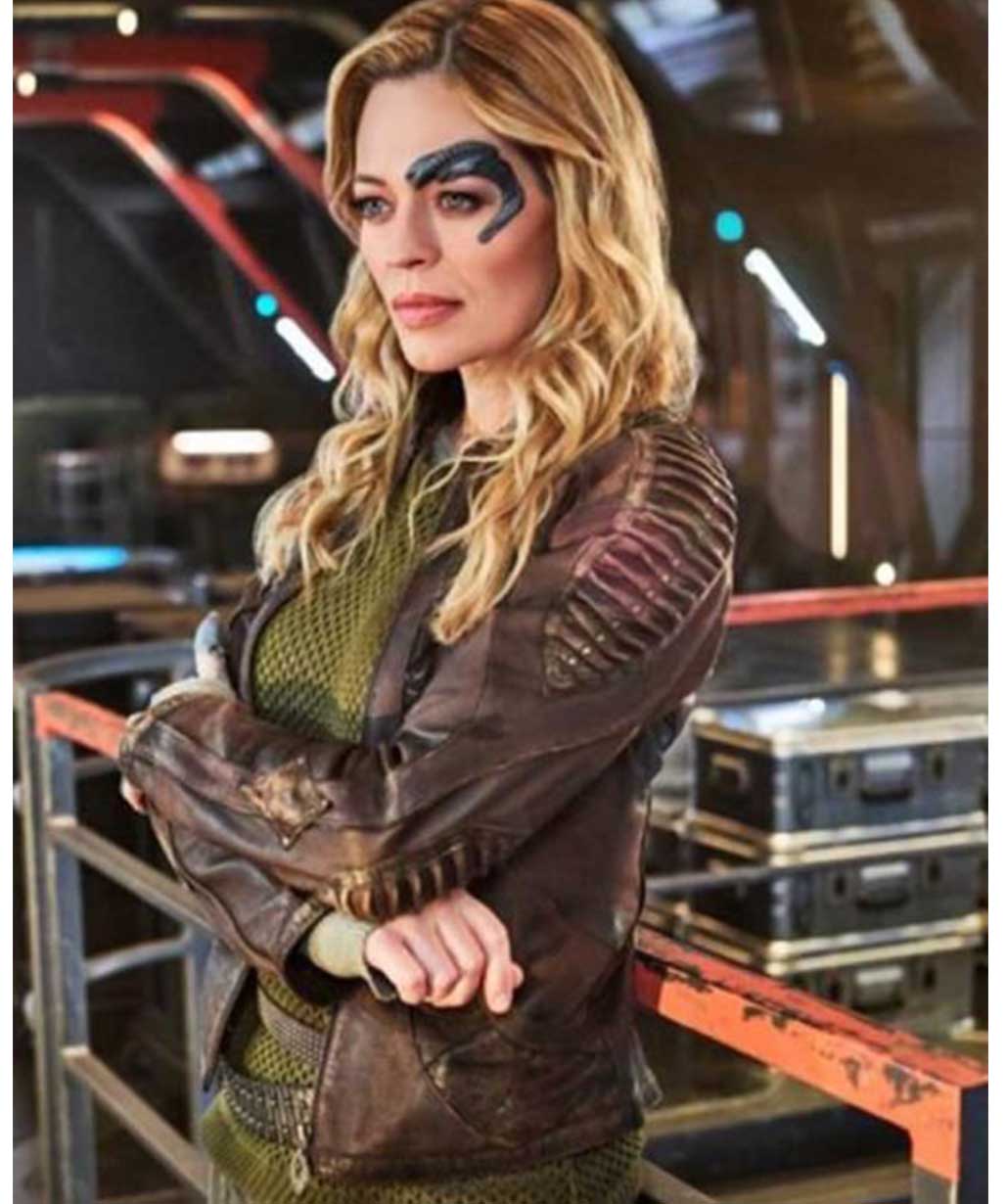 Star Trek Picard Jeri Ryan Seven Brown Jacket