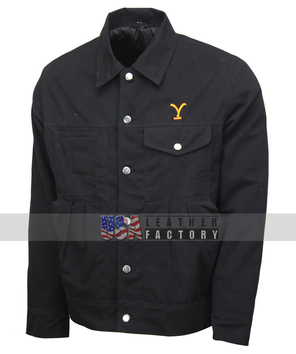 Yellowstone Rip Wheeler Cole Hauser Black Jacket For Sale