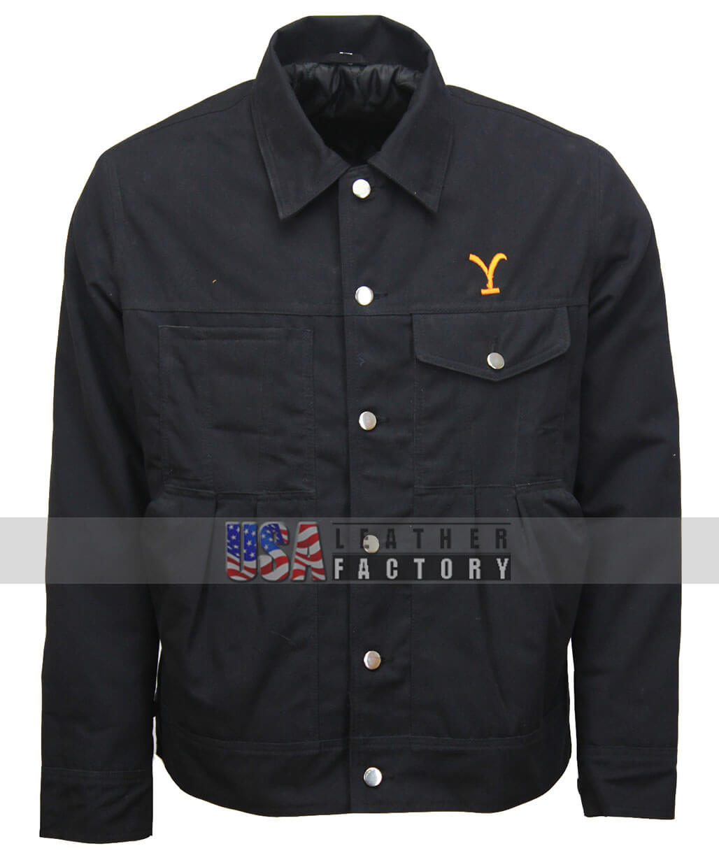 Yellowstone Rip Wheeler Cole Hauser Black Jacket For Sale
