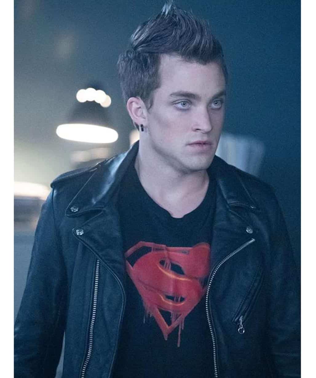 Jonathan Kent Superman and Lois Black Mens Leather Jacket