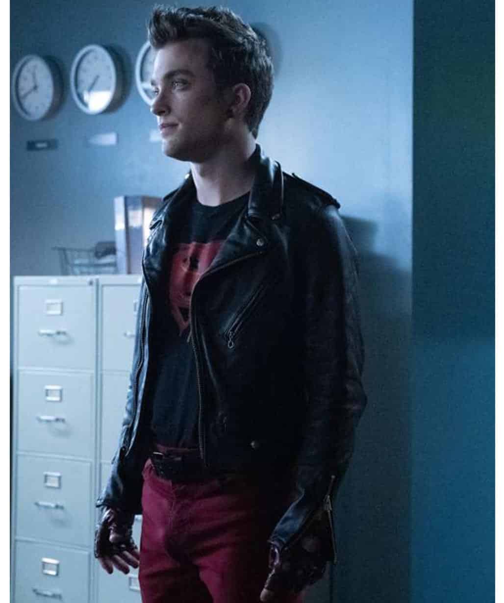Jonathan Kent Superman and Lois Black Mens Leather Jacket