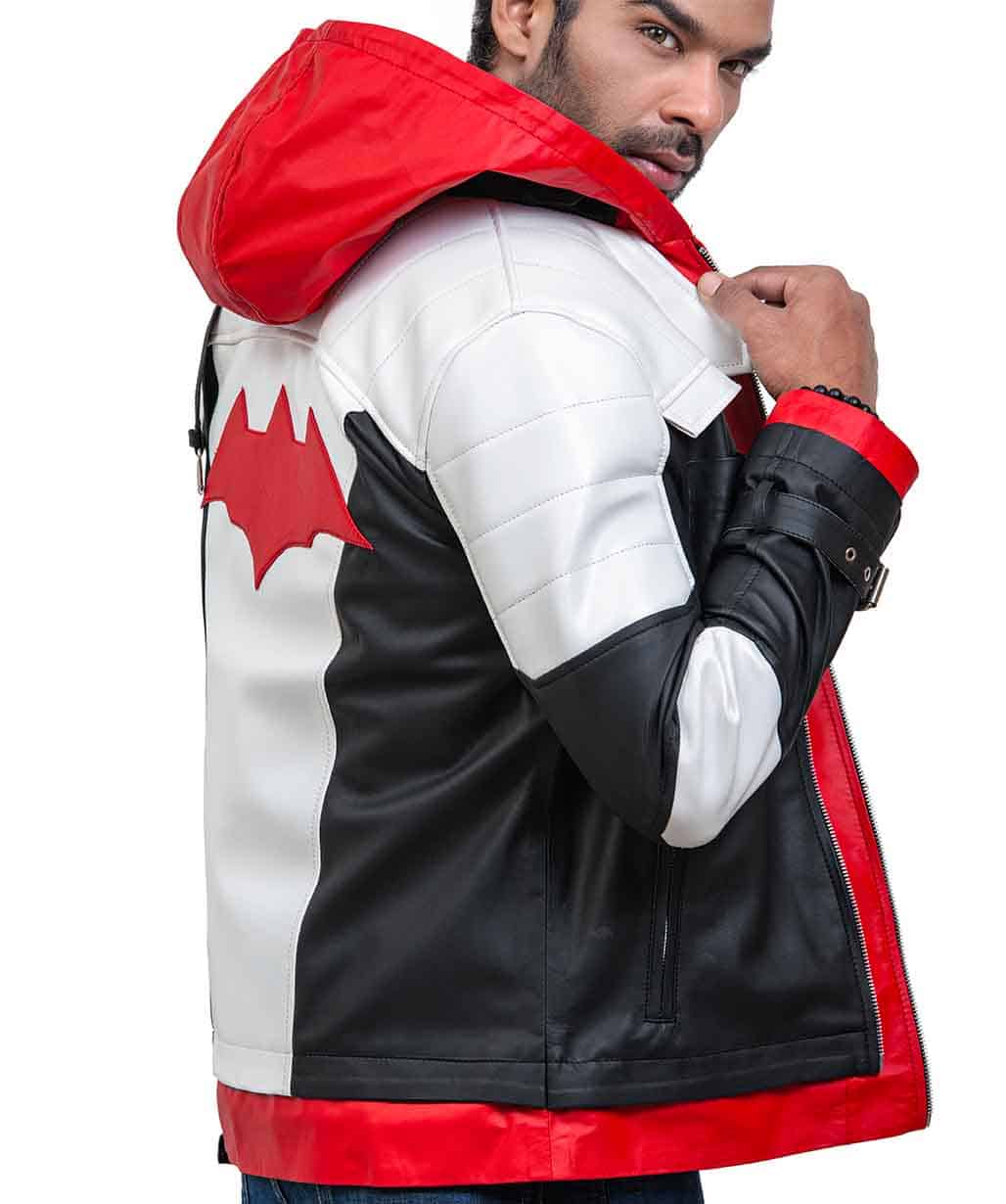 Batman Arkham Knight Redhood Leather Jacket Costume