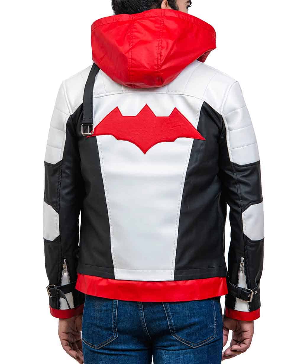 Batman Arkham Knight Redhood Leather Jacket Costume