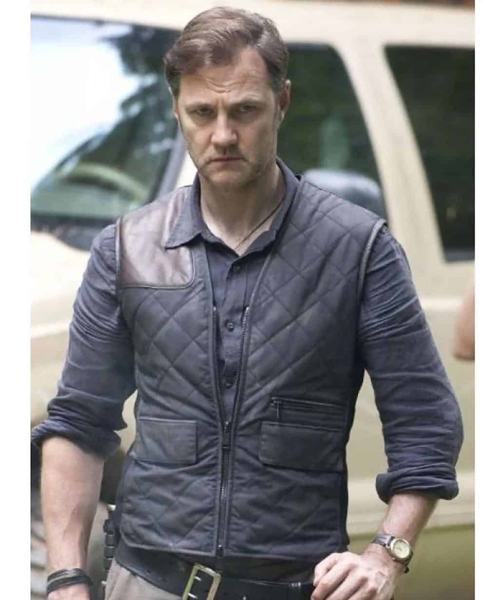 Governor The Walking Dead David Morrissey Quilted Vest