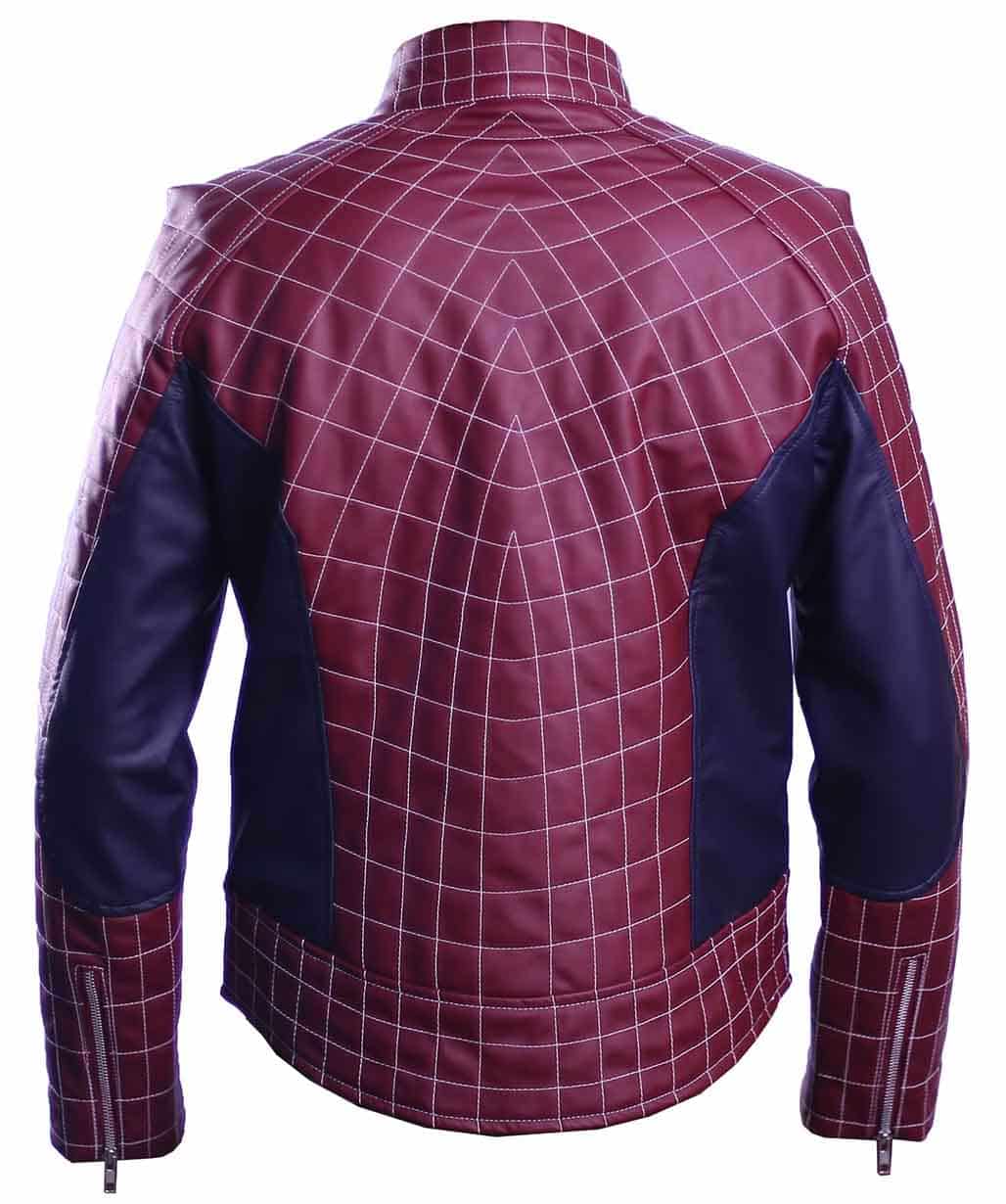 Spiderman No Way Home Maroon Leather Jacket