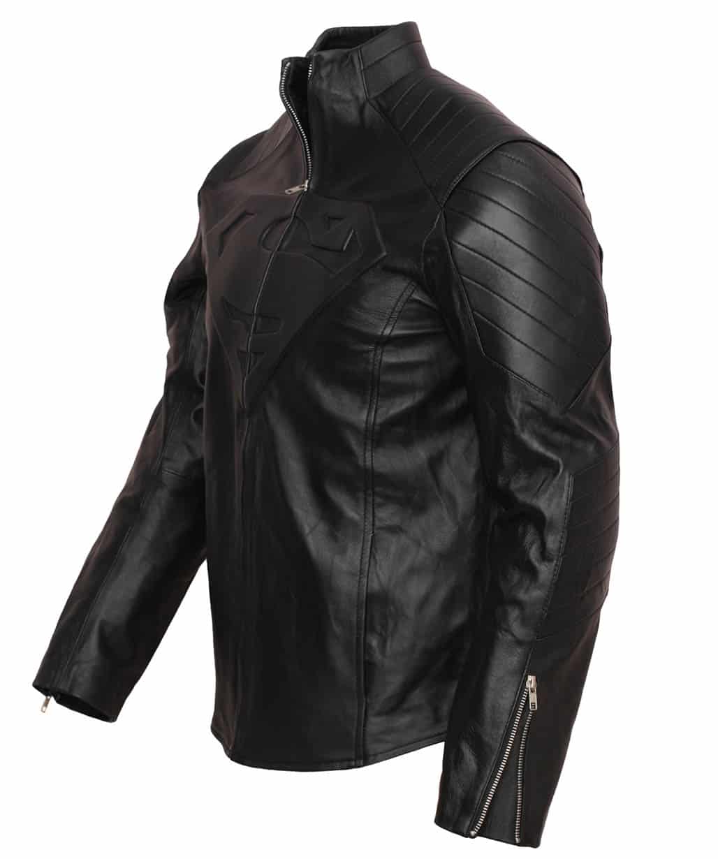 Superman Full Black Men’s Leather Jacket