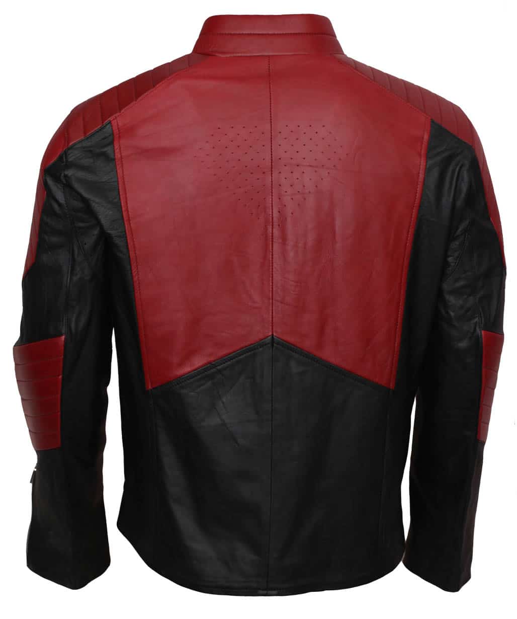 Superman Smallville Red and Black Leather Jacket