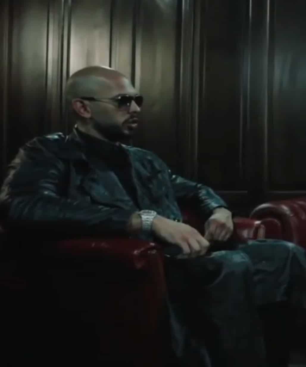 Andrew Tate Escape The Matrix Leather Coat - USA Leather Factory