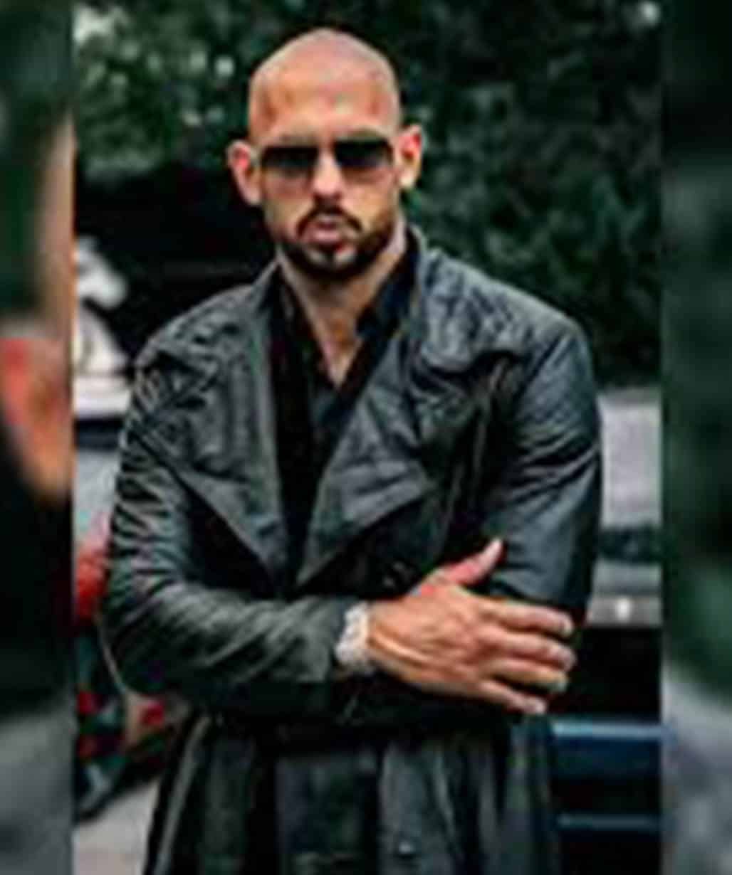 Andrew Tate Escape The Matrix Leather Coat - USA Leather Factory