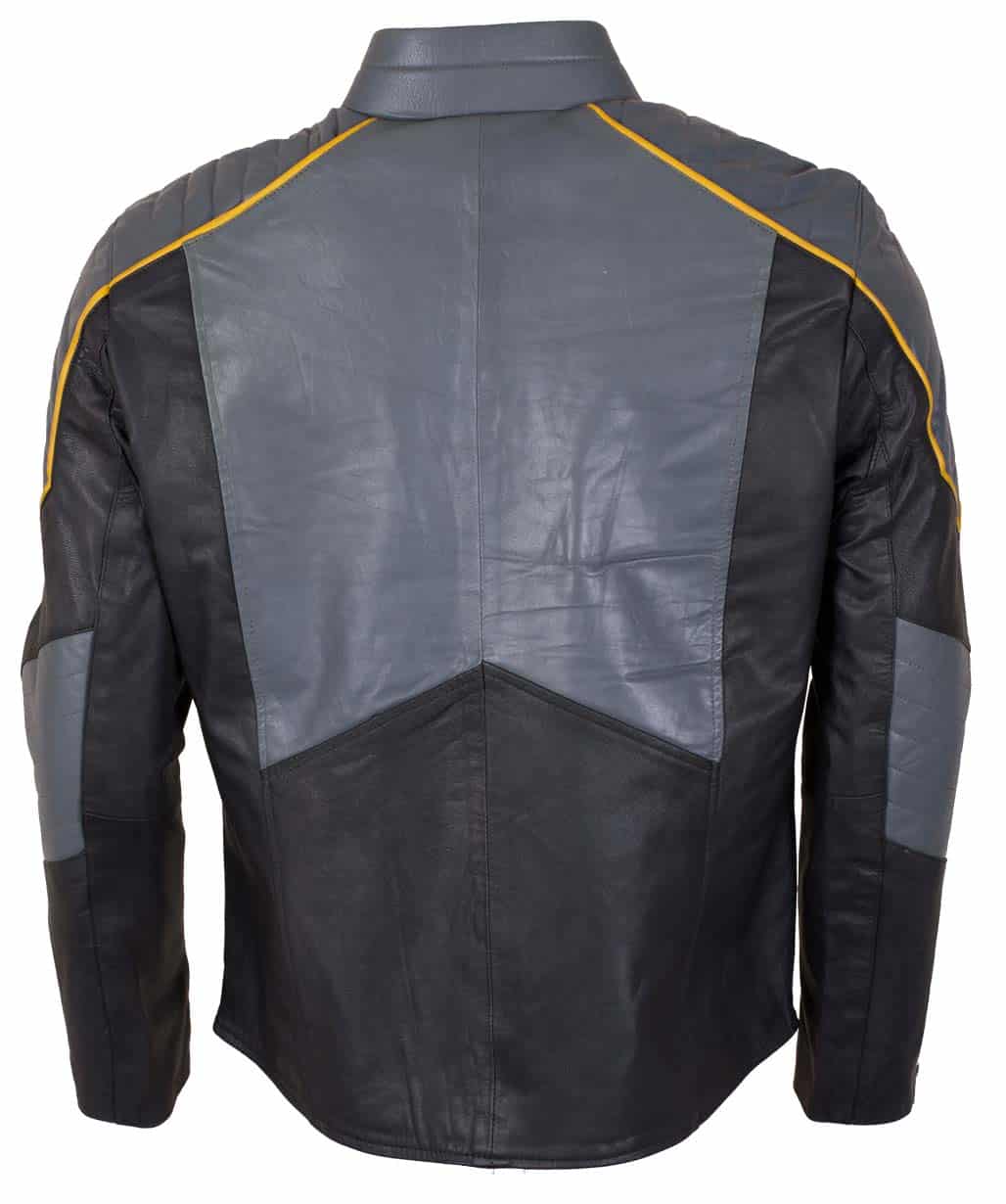Batman Vs Superman Grey Leather Jacket - USA Leather Factory