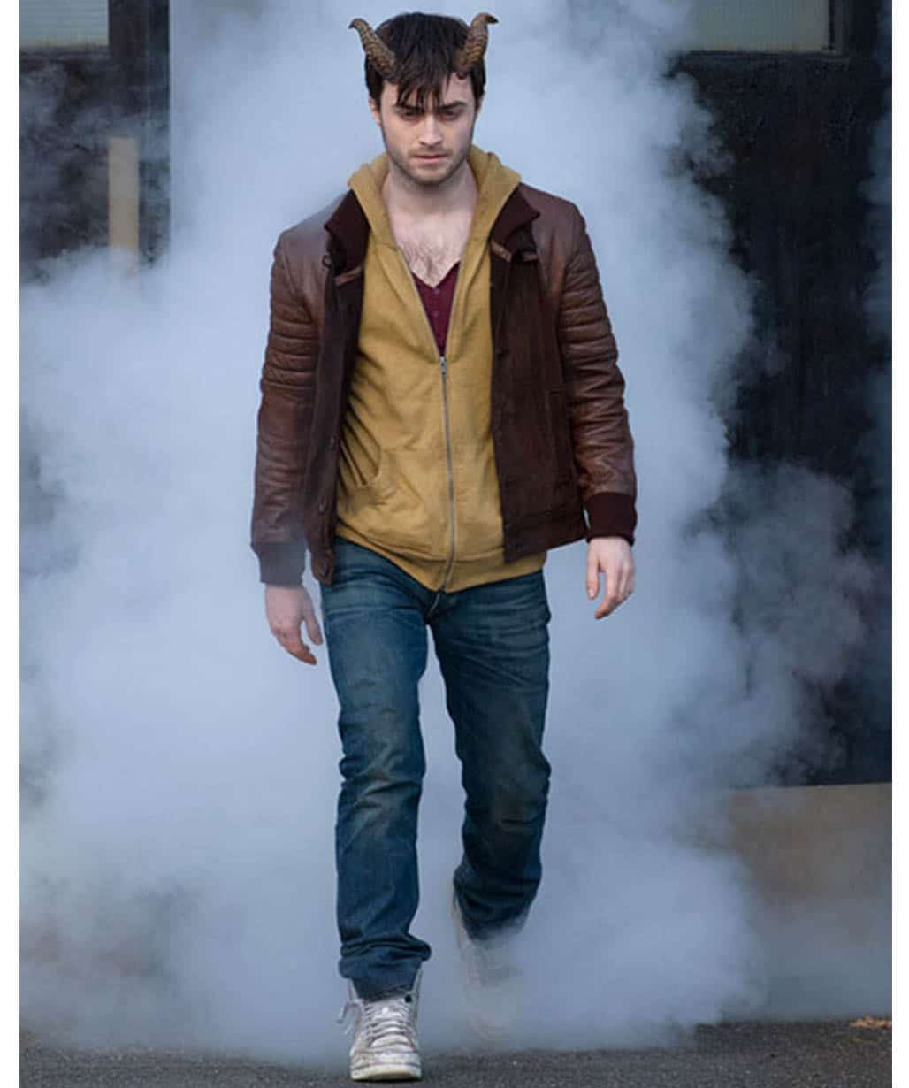 Daniel Radcliffe Horns Leather Jacket - USA Leather Factory
