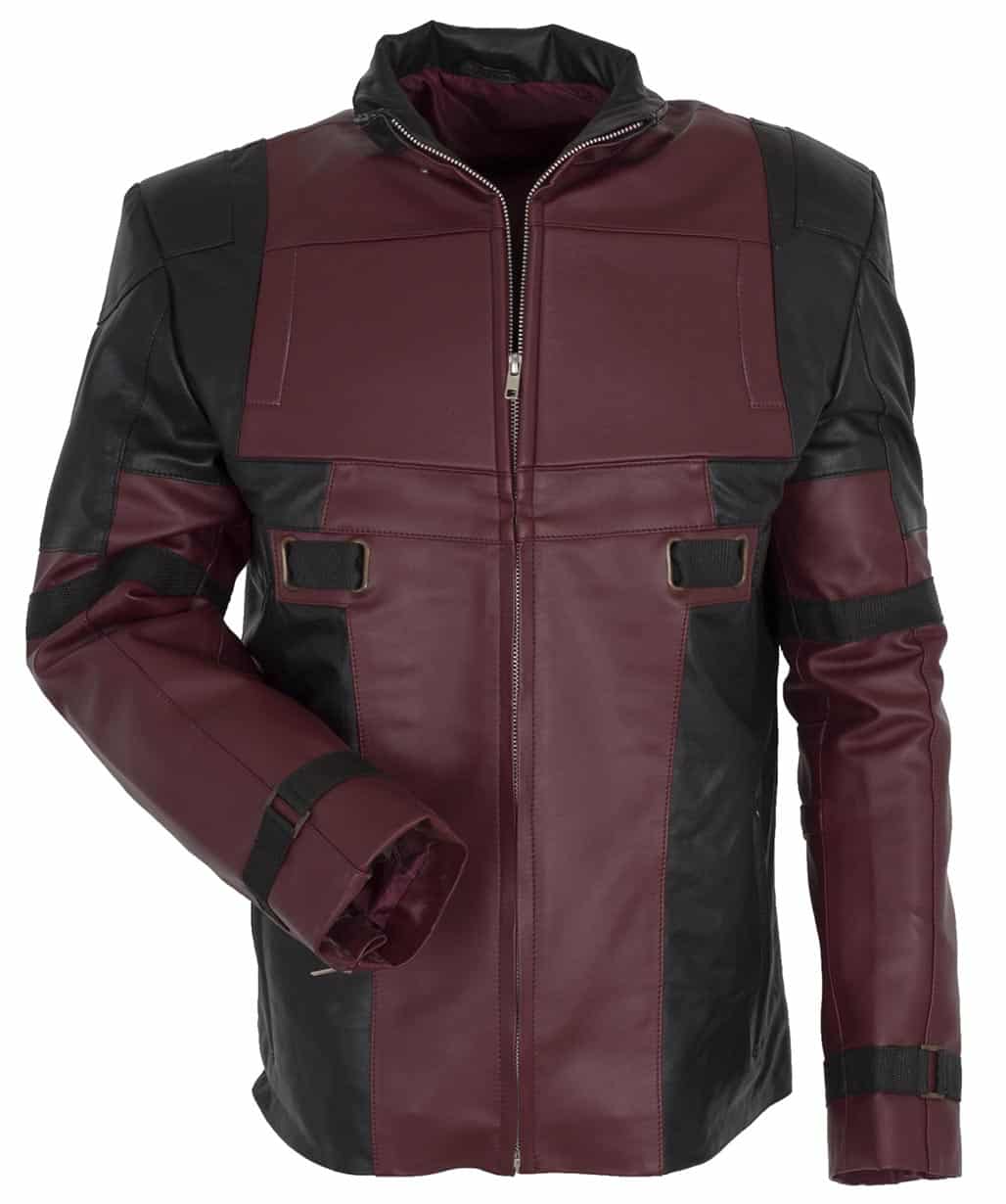 Deadpool Ryan Reynolds Leather Jacket Costume