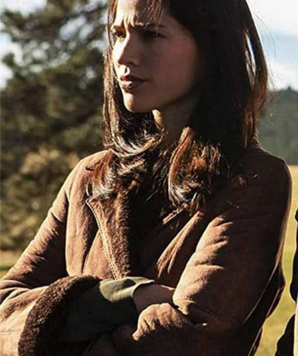 Kelsey Chow Yellowstone Monica Dutton Wool Coat