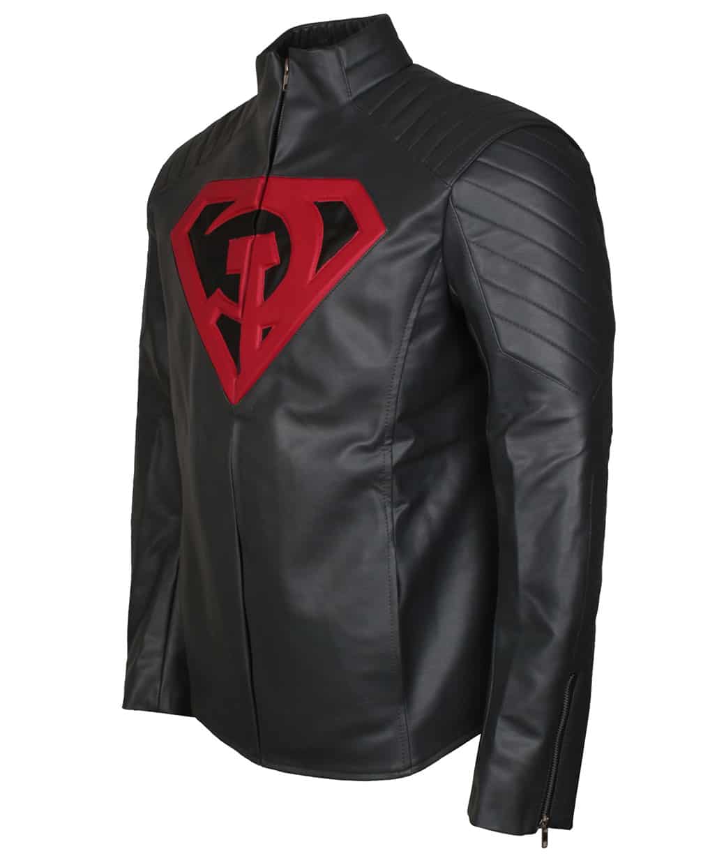 Superman Red Son Grey Leather Jacket - USA Leather Factory