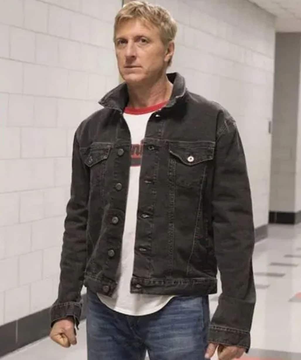 William Zabka Johnny Lawrence Cobra Kai Denim Jacket
