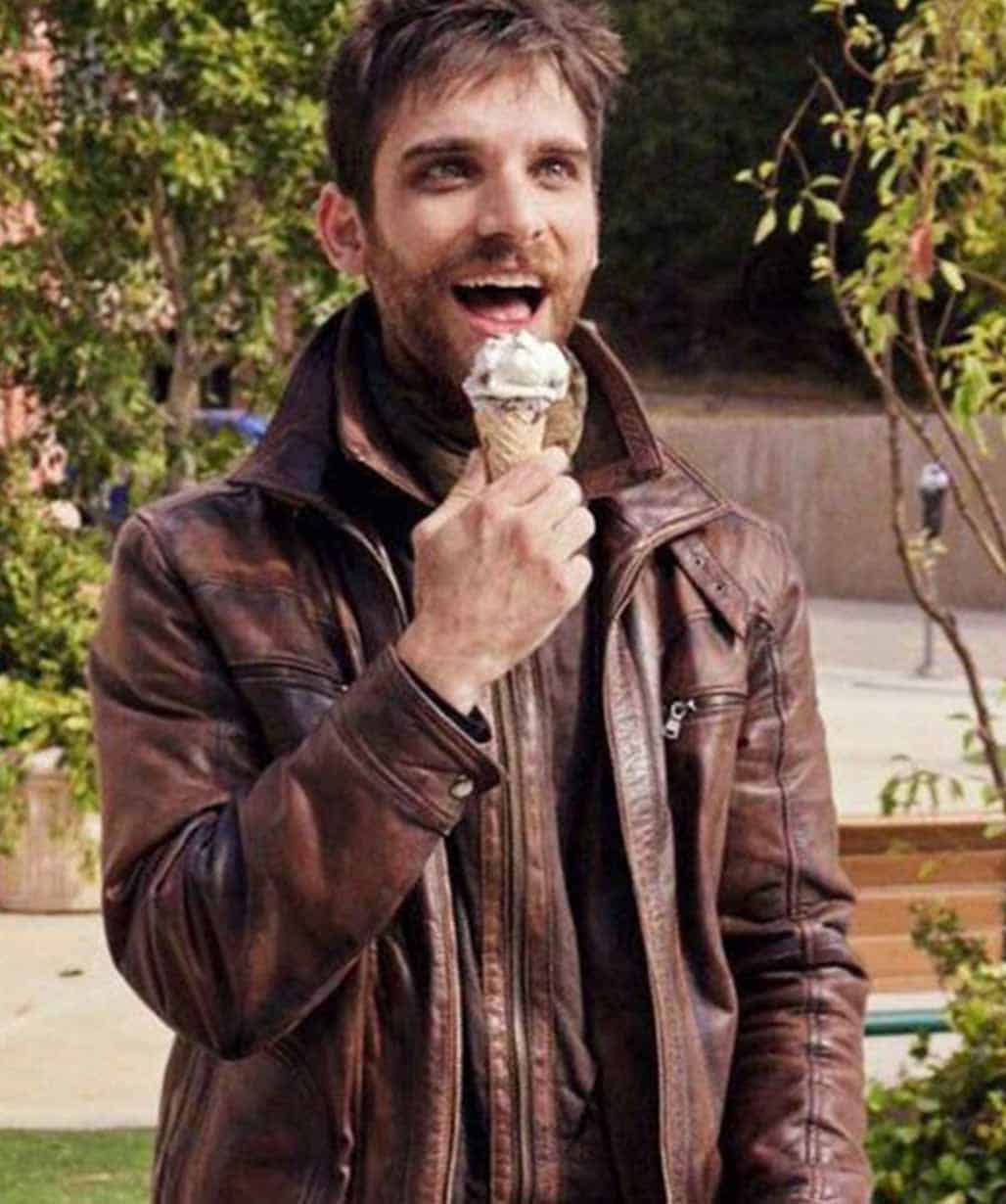 Agents of Shield Jeff Ward Brown Leather Jacket - USA Leather Factory