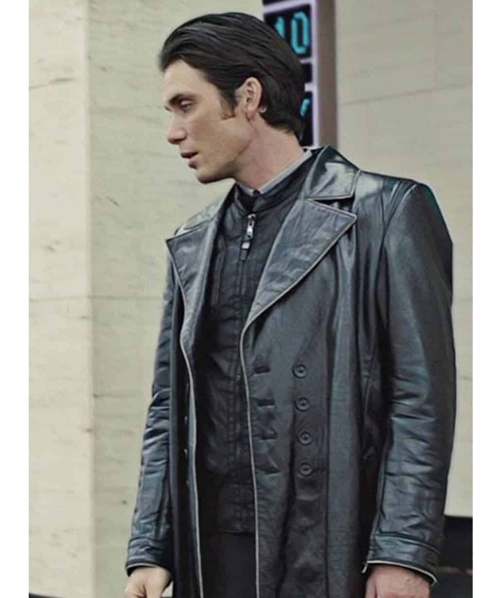 Raymond Leon Cillian Murphy In Time Leather Coat - USA Leather Factory