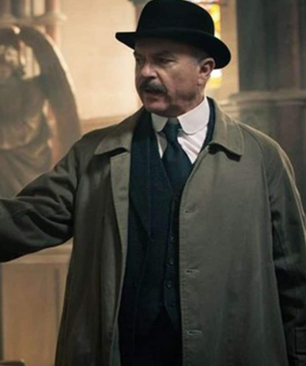 Sam Neill Peaky Blinders Coat - USA Leather Factory