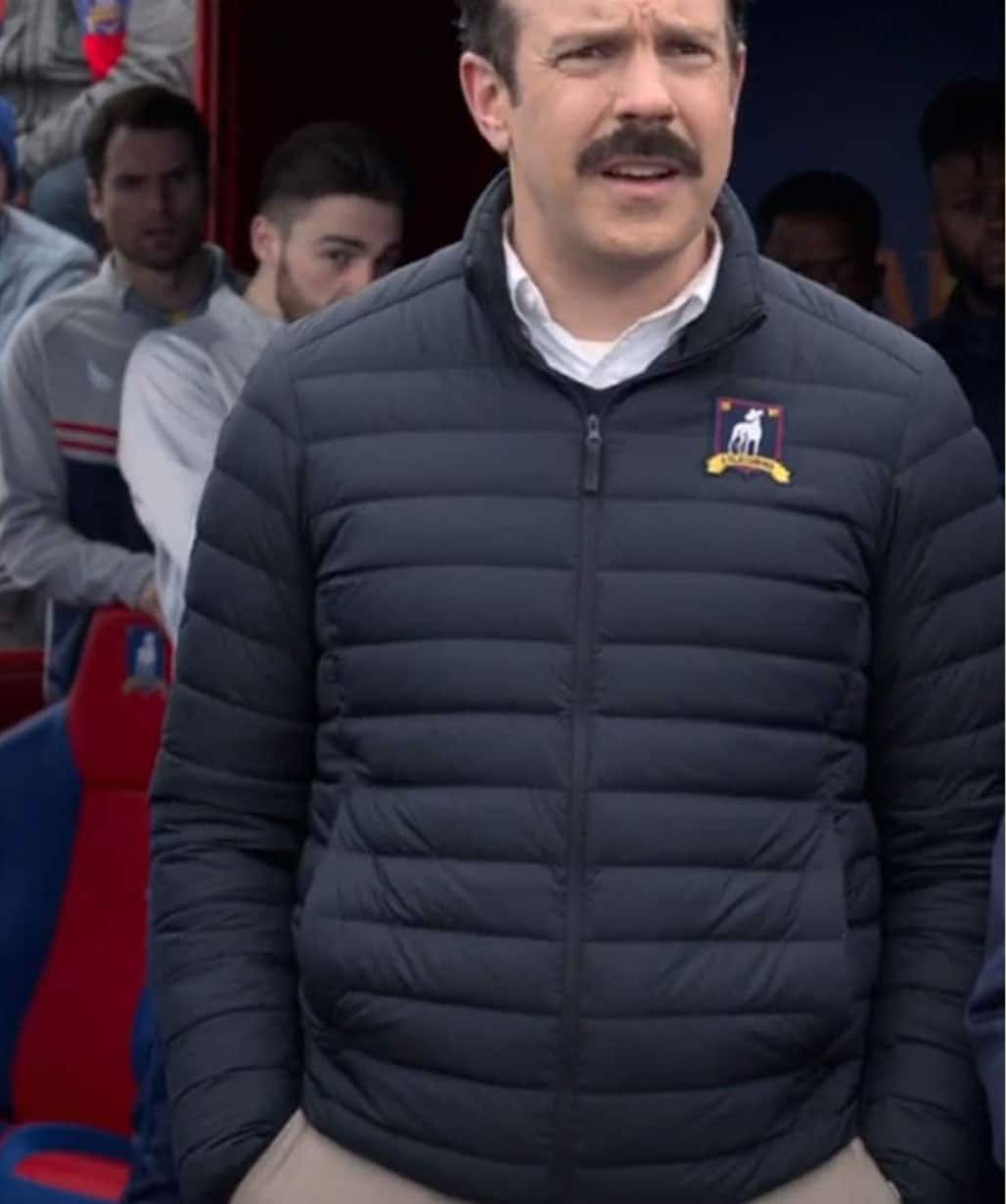 Ted Lasso Season 2 Black Puffer Jacket - USA Leather Factory
