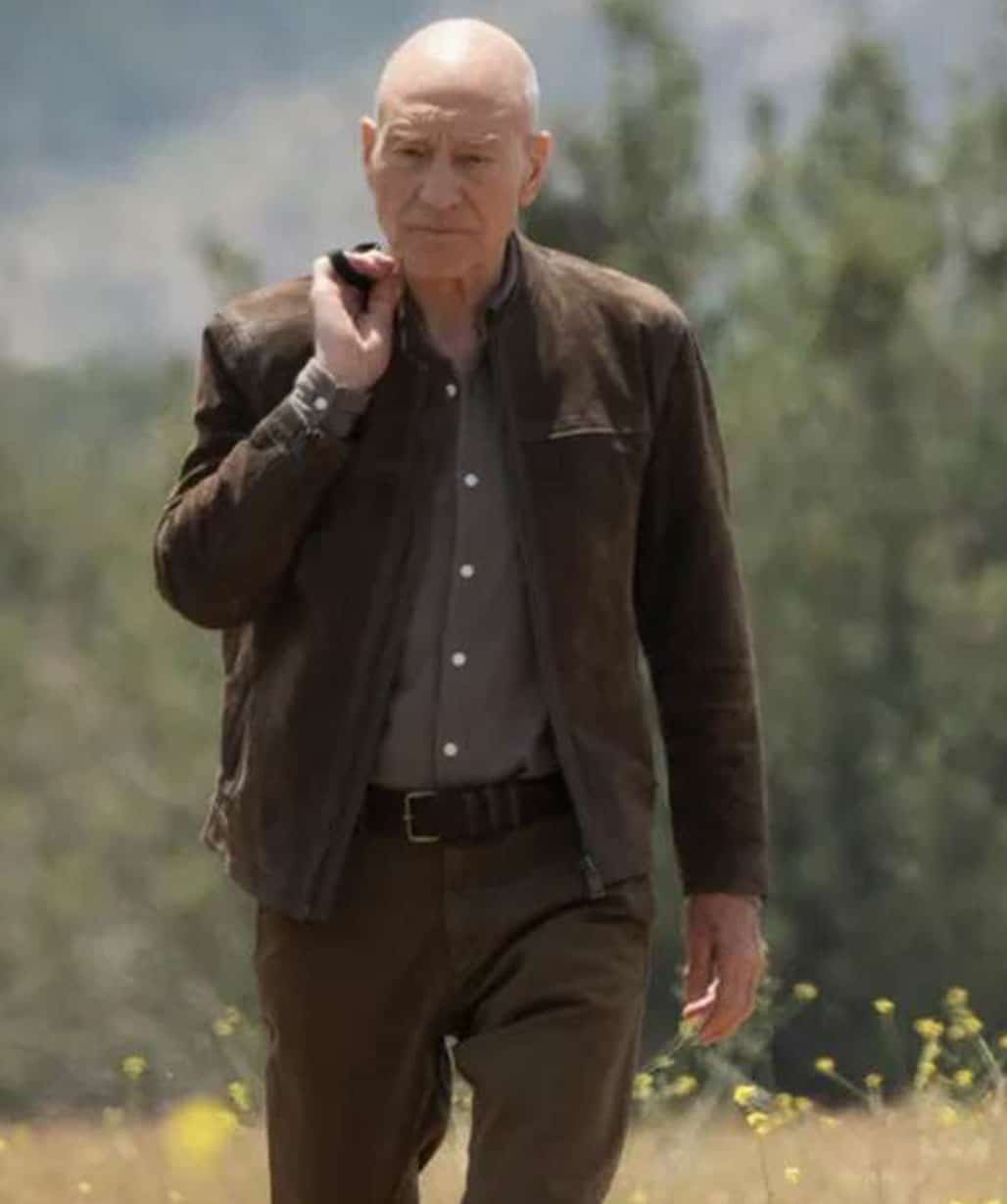 Jean-Luc Picard Star Trek Picard Brown Jacket - USA Leather Factory