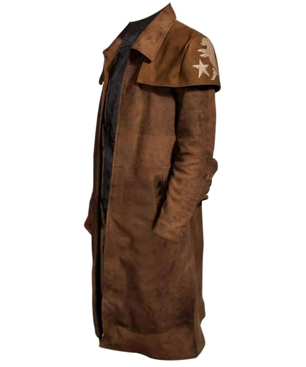 A7 Fallout NCR Ranger Duster Brown Leather Coat