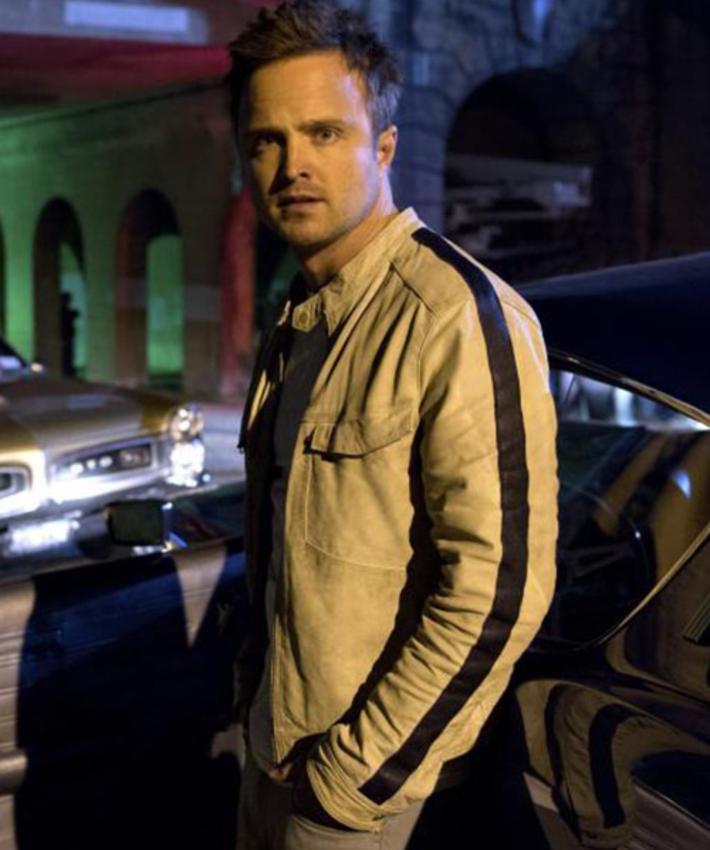 Aaron Paul Need For Speed Leather Jacket - USA Leather Factory