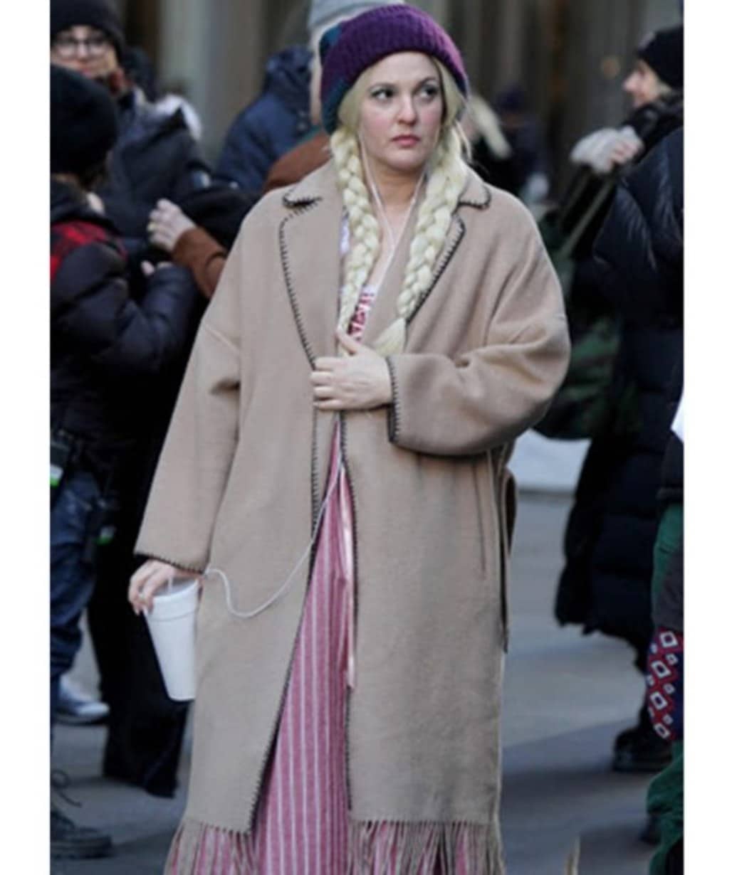 Drew Barrymore The Stand-In Wool Coat - USA Leather Factory