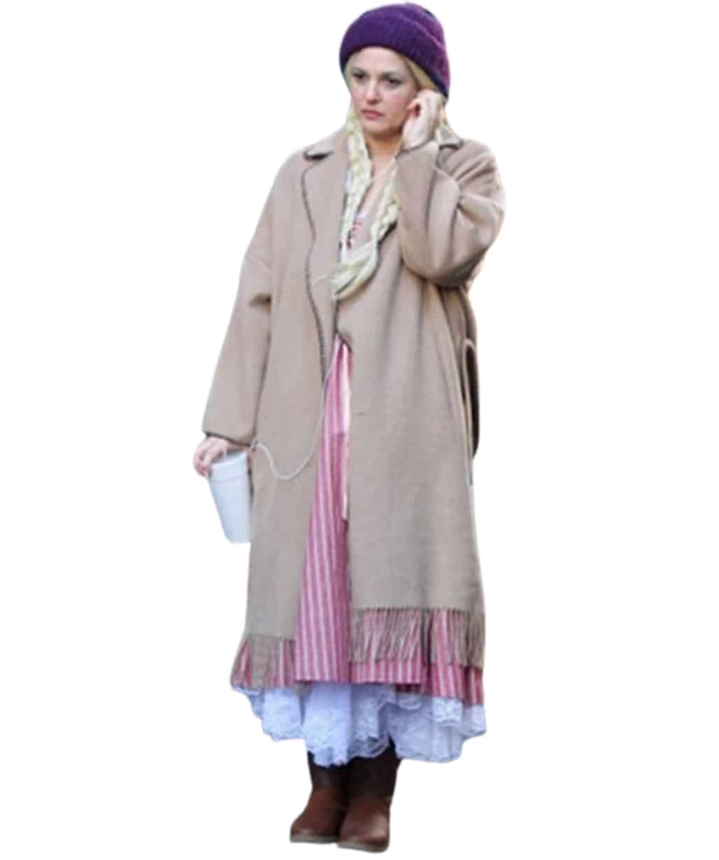 Drew Barrymore The Stand-In Wool Coat - USA Leather Factory