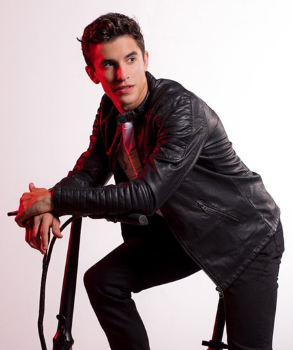 Marc Marquez Black Leather Jacket - USA Leather Factory