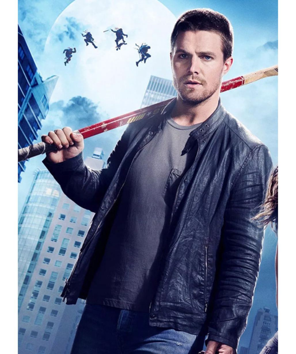 Stephen Amell Teenage Mutant Ninja Turtles Casey Jones jacket - USA ...