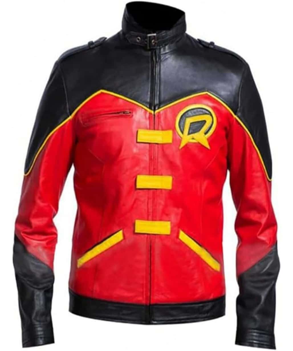 Tim Drake Batman Robin Leather Jacket - USA Leather Factory