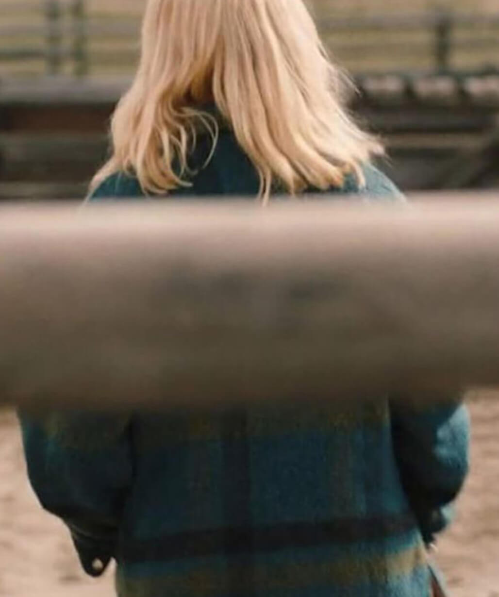 Beth Dutton Yellowstone Blue Plaid Flannel Jacket