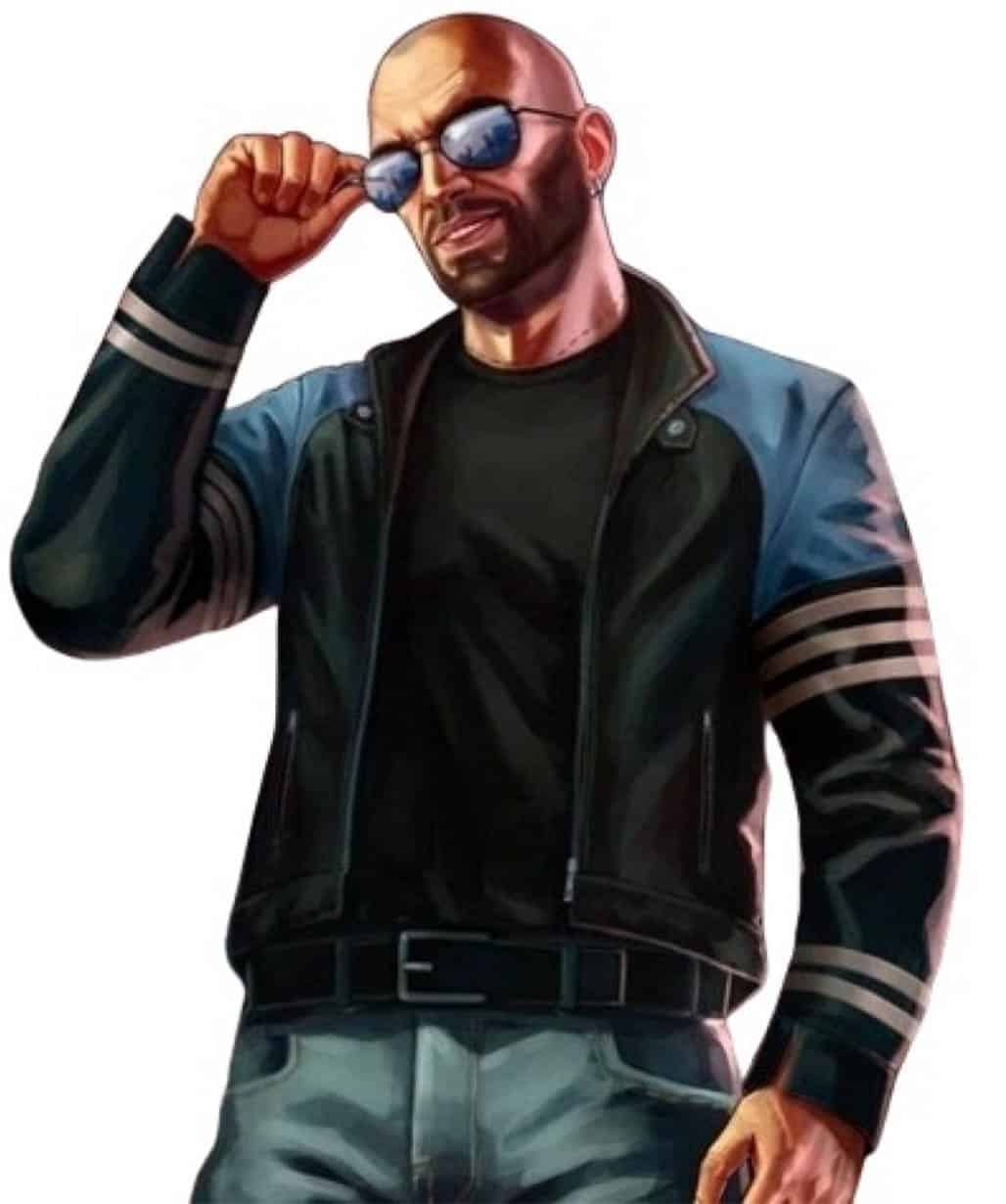 GTA 6 Outfit Black Biker Leather Jacket