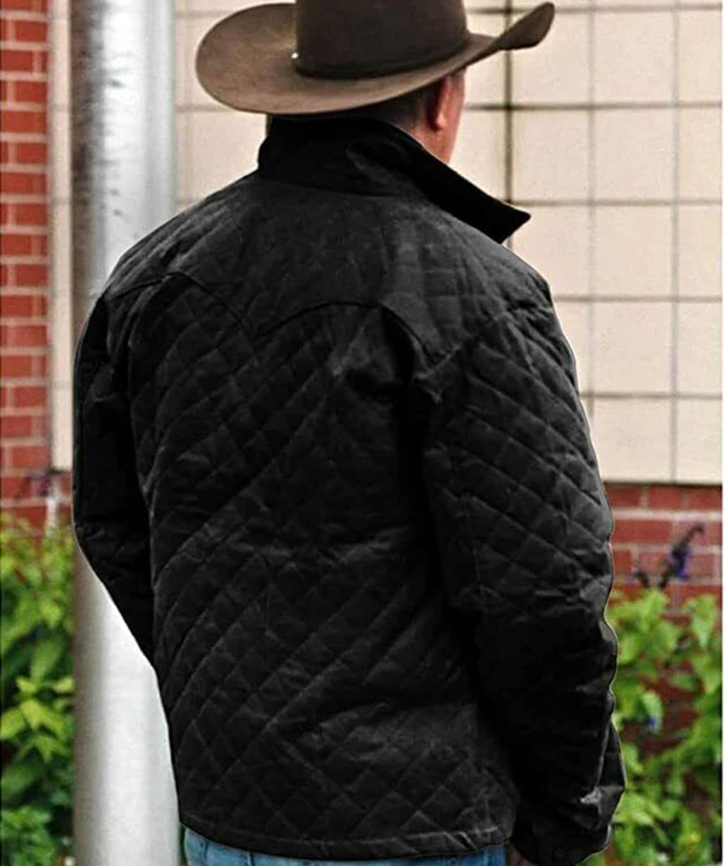 John Dutton Yellowstone Black Quilted Jacket