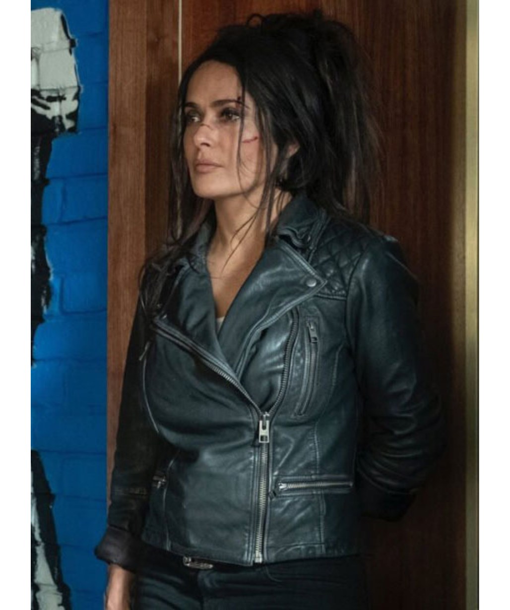 The Hitman’s Wife’s Bodyguard Sonia Kincaid Leather Jacket - USA Leather Factory