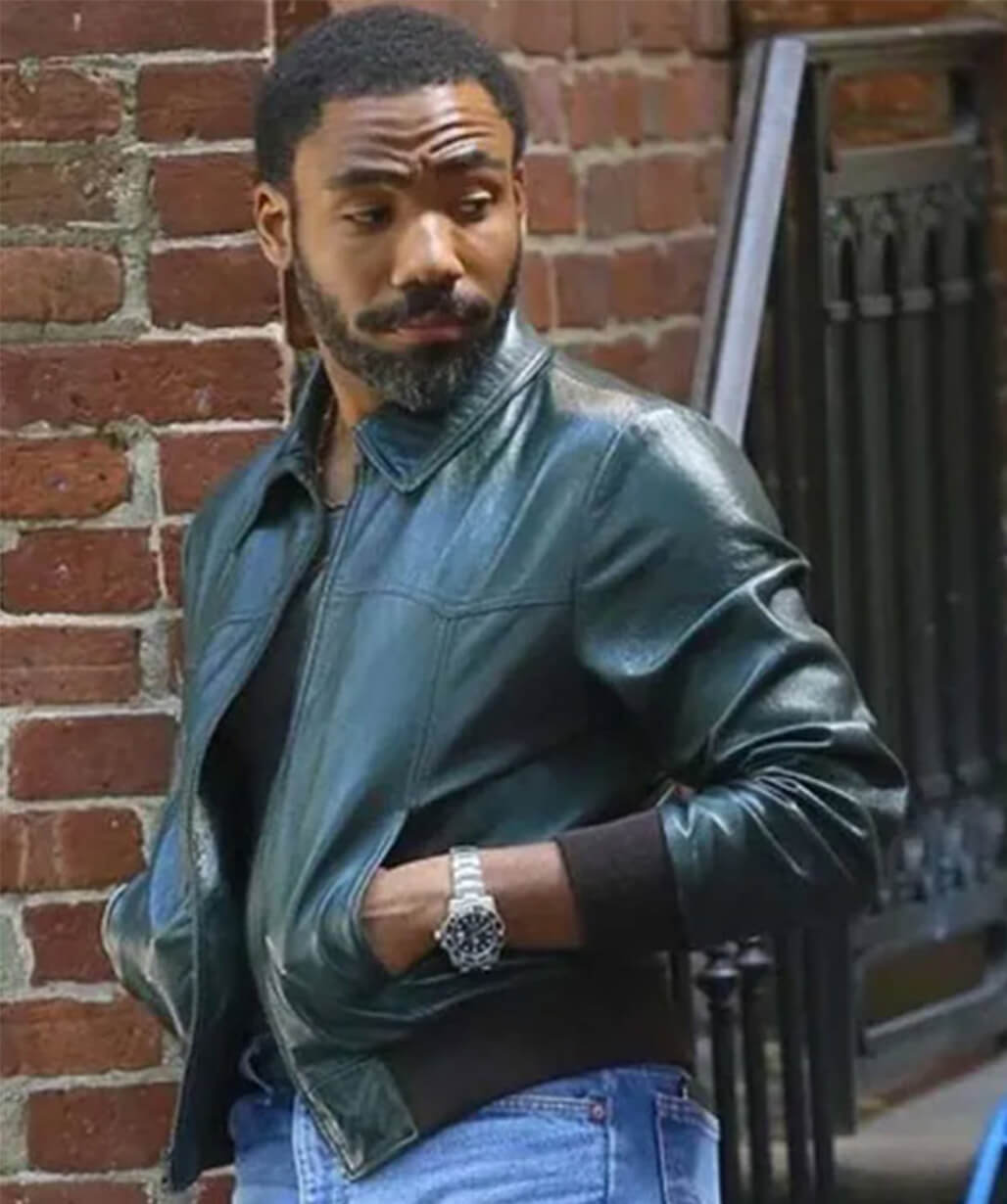 Donald Glover Mr. & Mrs. Smith Leather Jacket