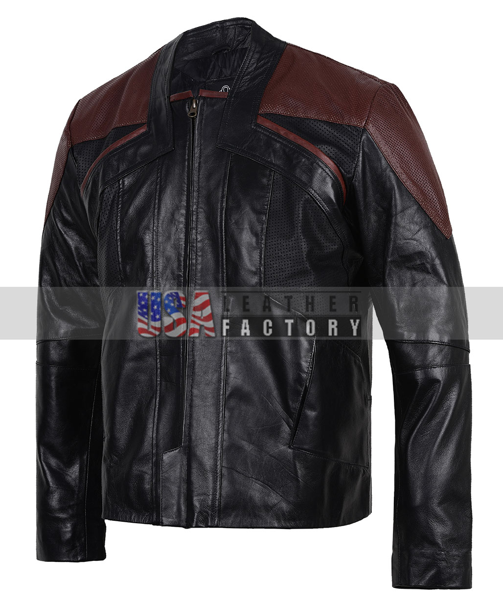 Star Trek Picard Captain Riker Leather Jacket
