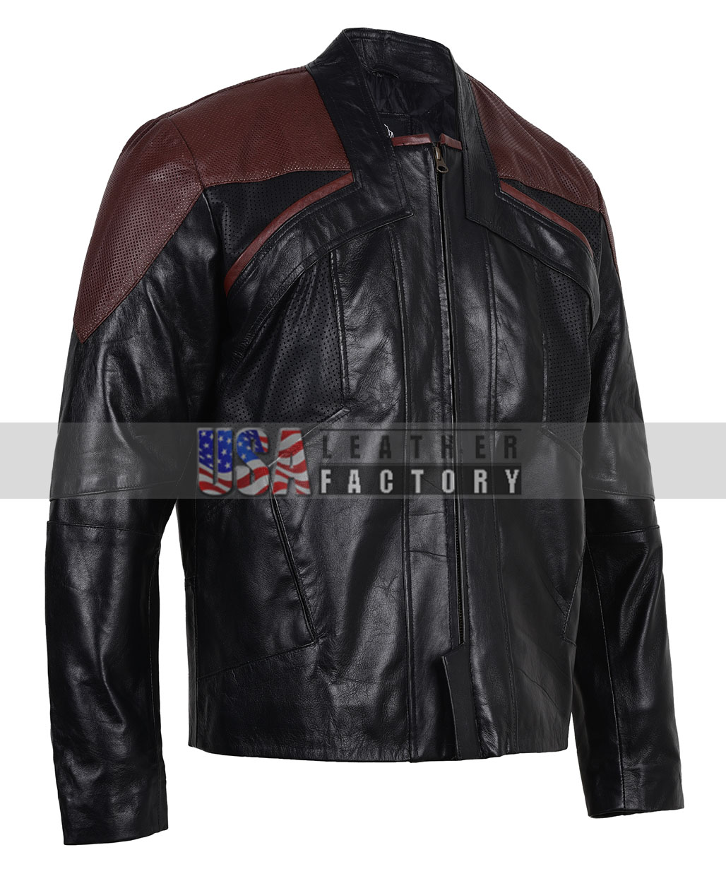 Star Trek Picard Captain Riker Leather Jacket